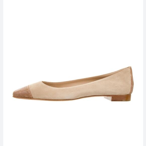 Manolo Blahnik | Shoes | Manolo Blahnik Lee Stingray Captoe Ballet Flat ...